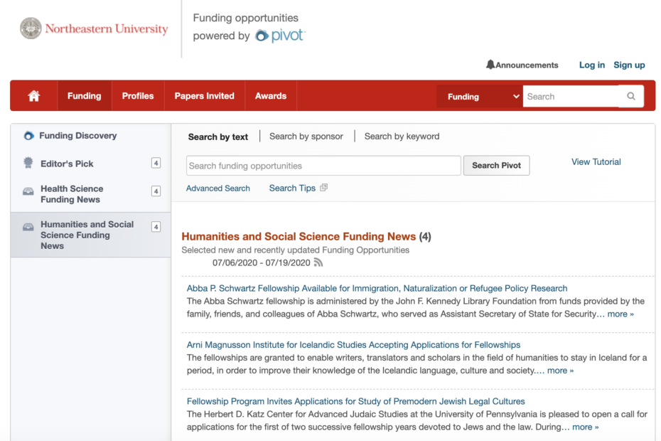 Using PIVOT to Find Funding and Publishing Homes for Your Research ...