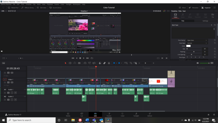 DaVinci Resolve: Learning the Interfaces – Library News